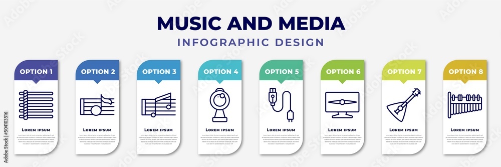 infographic template with icons and 8 options or steps. infographic for ...