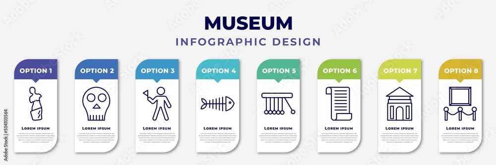 infographic template with icons and 8 options or steps. infographic for ...