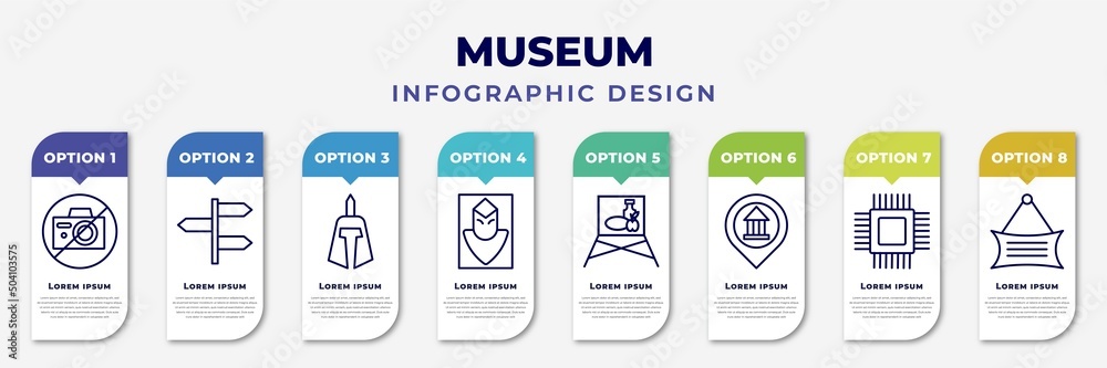 infographic template with icons and 8 options or steps. infographic for ...
