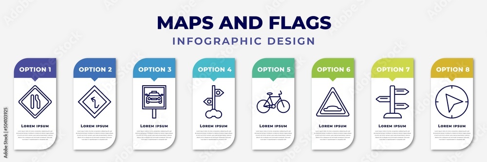 infographic template with icons and 8 options or steps. infographic for ...