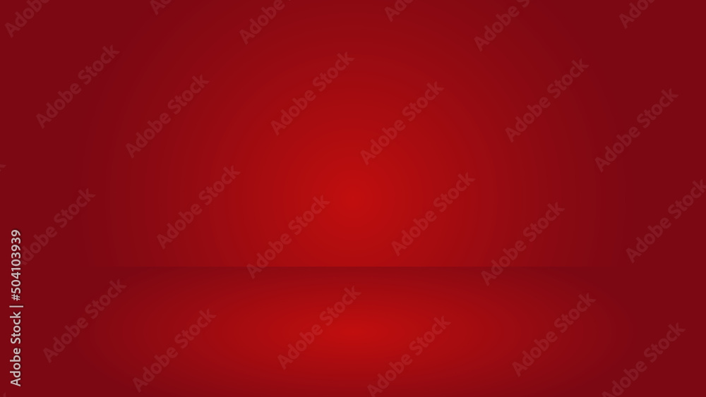 blank red studio room with color lighting effect background for product ...