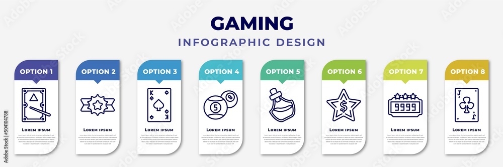 infographic template with icons and 8 options or steps. infographic for ...