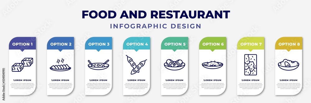 infographic template with icons and 8 options or steps. infographic for ...