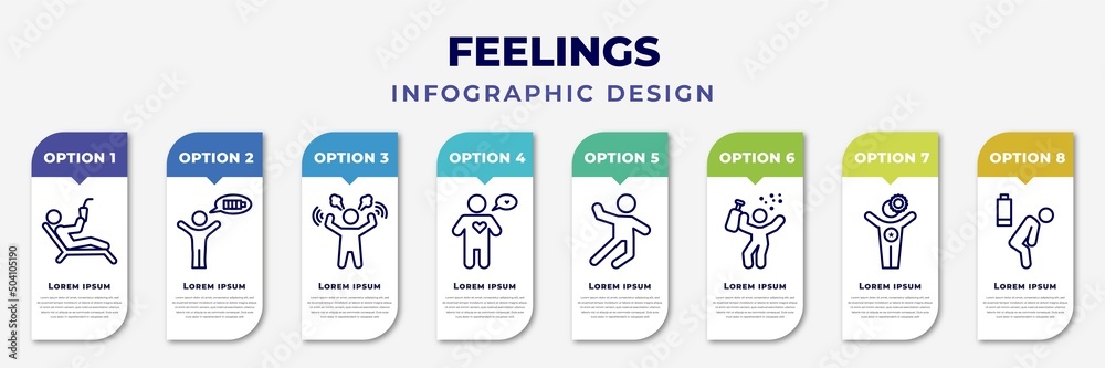 infographic template with icons and 8 options or steps. infographic for ...