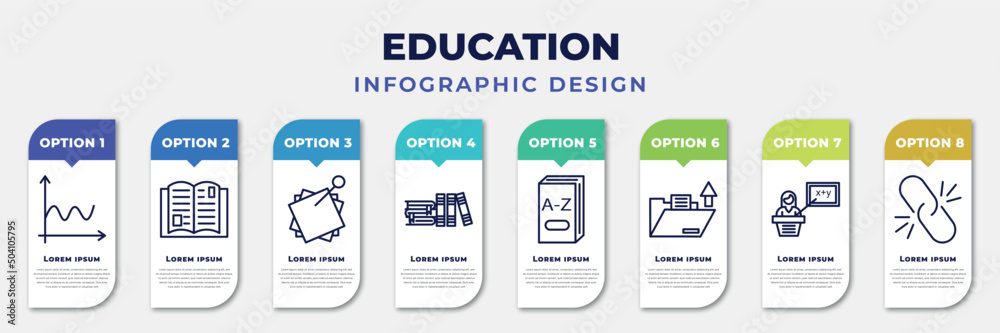 infographic template with icons and 8 options or steps. infographic for ...