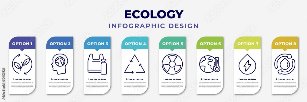 infographic template with icons and 8 options or steps. infographic for ...
