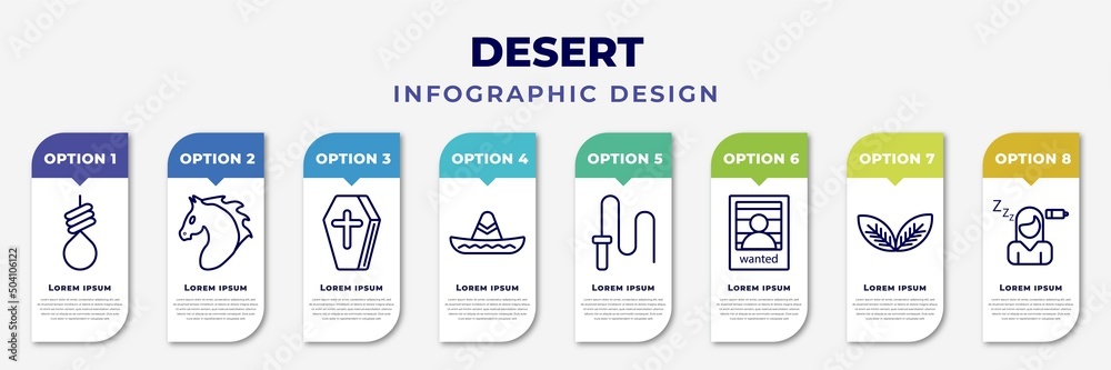 infographic template with icons and 8 options or steps. infographic for ...