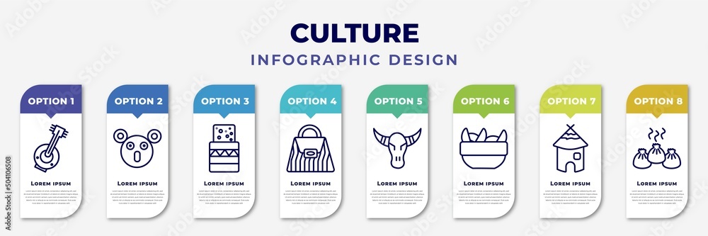 infographic template with icons and 8 options or steps. infographic for ...