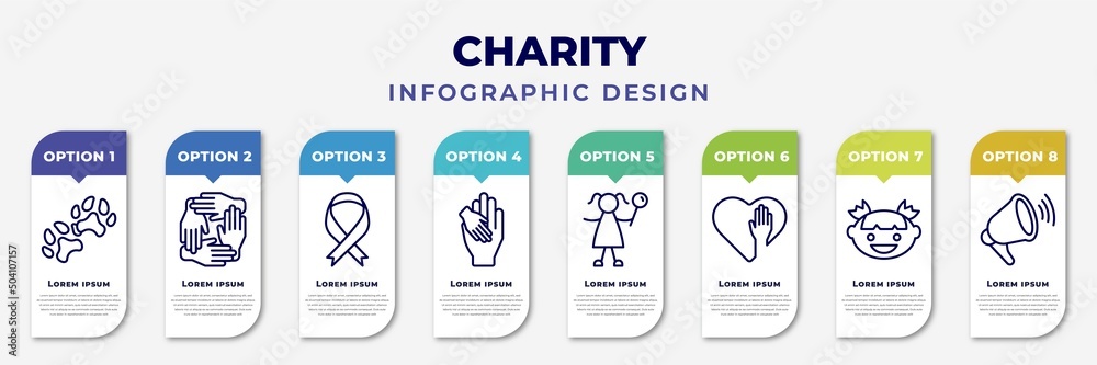 infographic template with icons and 8 options or steps. infographic for ...