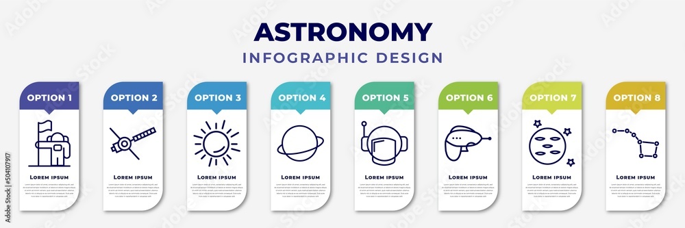 infographic template with icons and 8 options or steps. infographic for ...
