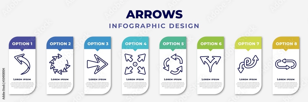 infographic template with icons and 8 options or steps. infographic for ...