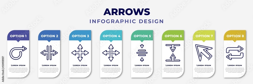 infographic template with icons and 8 options or steps. infographic for ...
