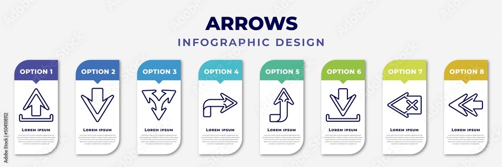 infographic template with icons and 8 options or steps. infographic for ...