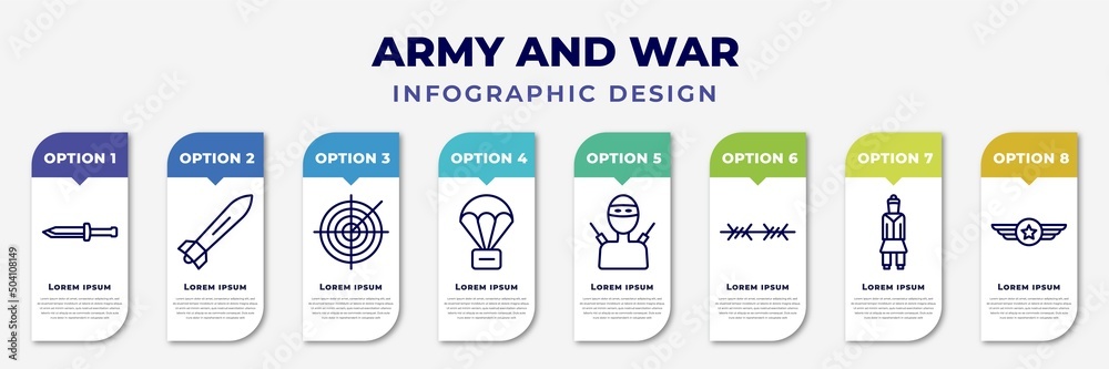 infographic template with icons and 8 options or steps. infographic for ...