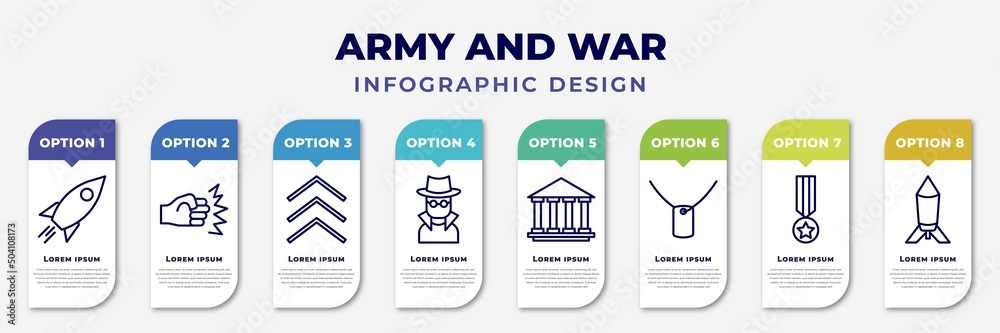infographic template with icons and 8 options or steps. infographic for ...