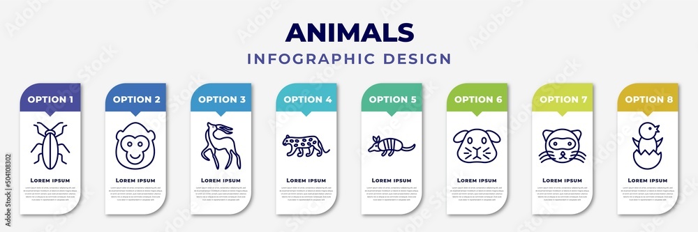 infographic template with icons and 8 options or steps. infographic for ...