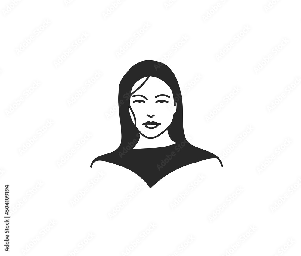 Hand drawn vector abstract stock flat graphic illustration with logo ...