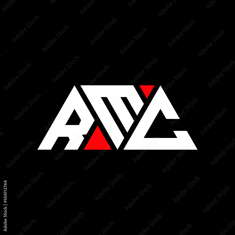 Rmc Triangle Letter Logo Design With Triangle Shape Rmc Triangle Logo Design Monogram Rmc