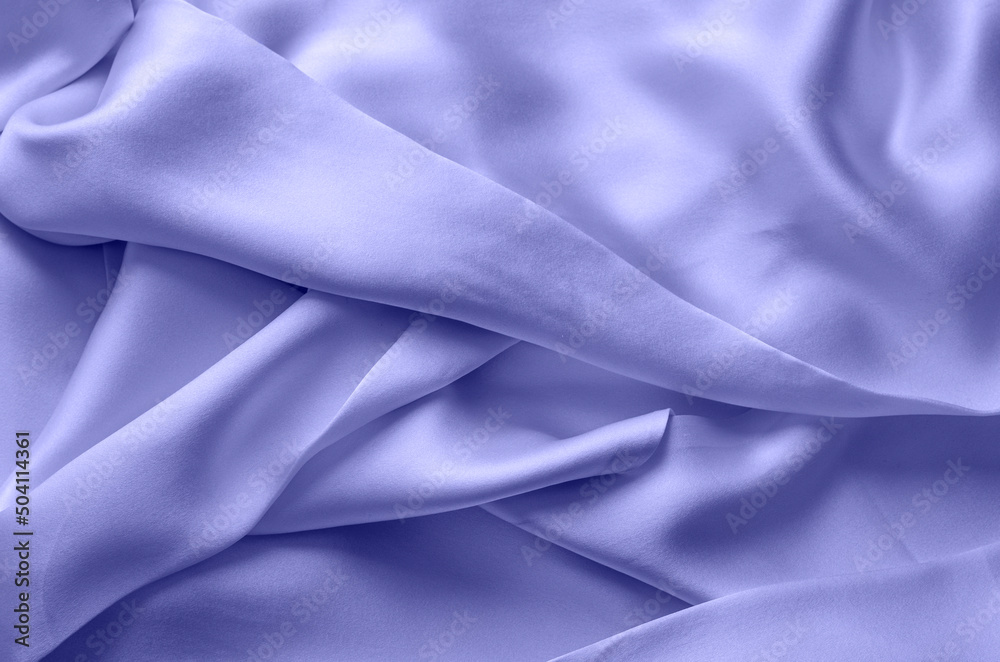 Silk fablic texture in in very peri color of the year, 2022 for ...