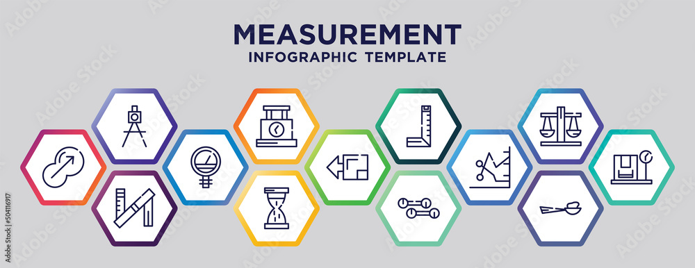 hexagon infographic template design. infographic elements from ...