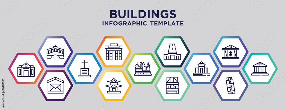 hexagon infographic template design. infographic elements from ...