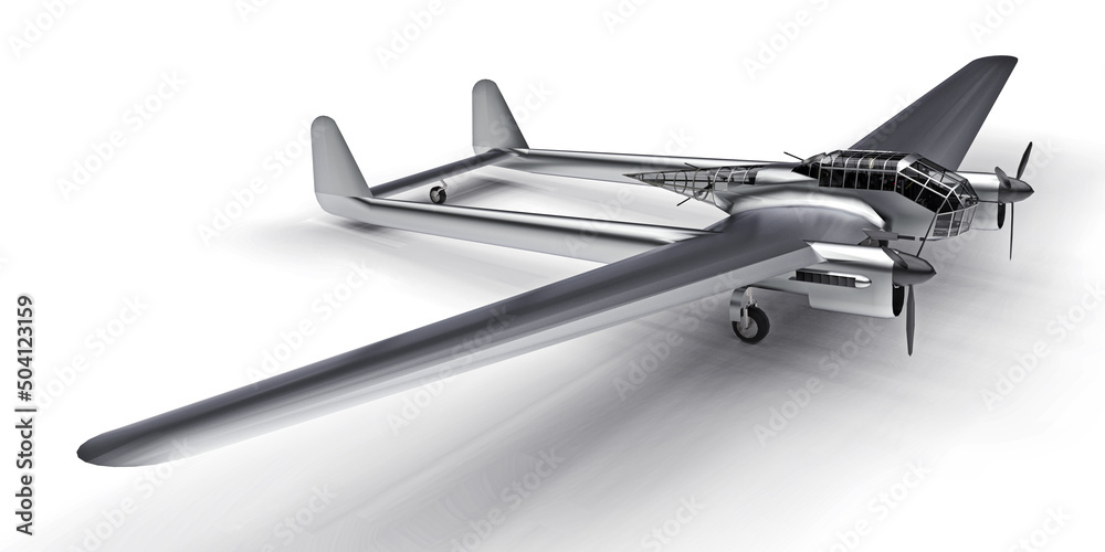Three-dimensional model of the bomber aircraft of the second world war ...