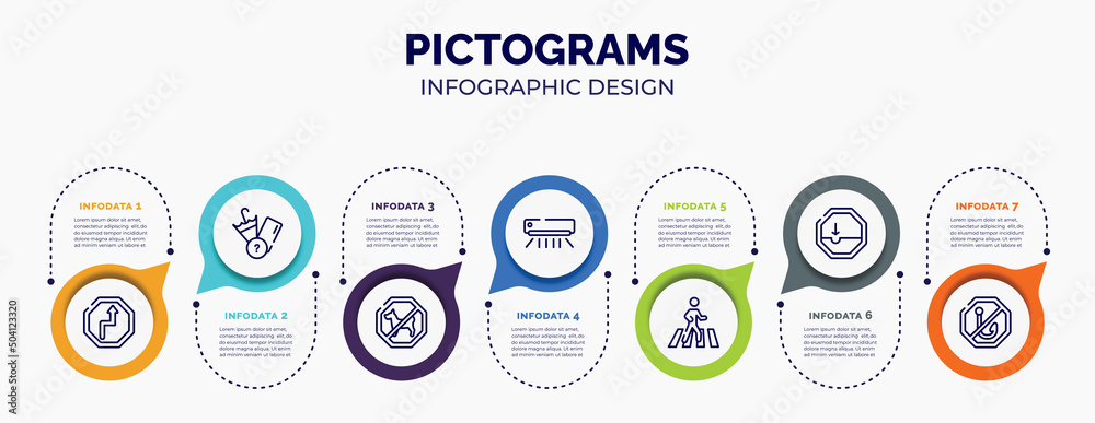 infographic for pictograms concept. vector infographic template with ...