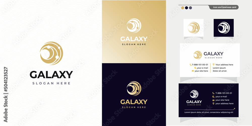 Galaxy Logo template with creative modern concept logo and business ...