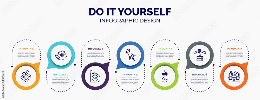 infographic for do it yourself concept. vector infographic template ...