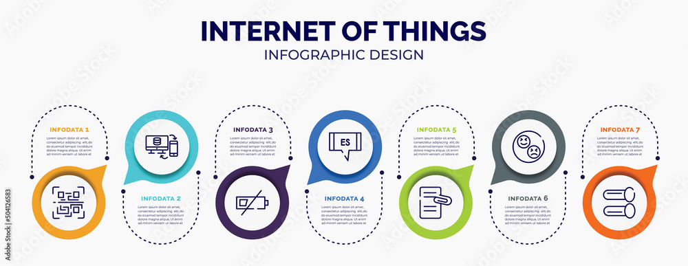 infographic for internet of things concept. vector infographic template ...