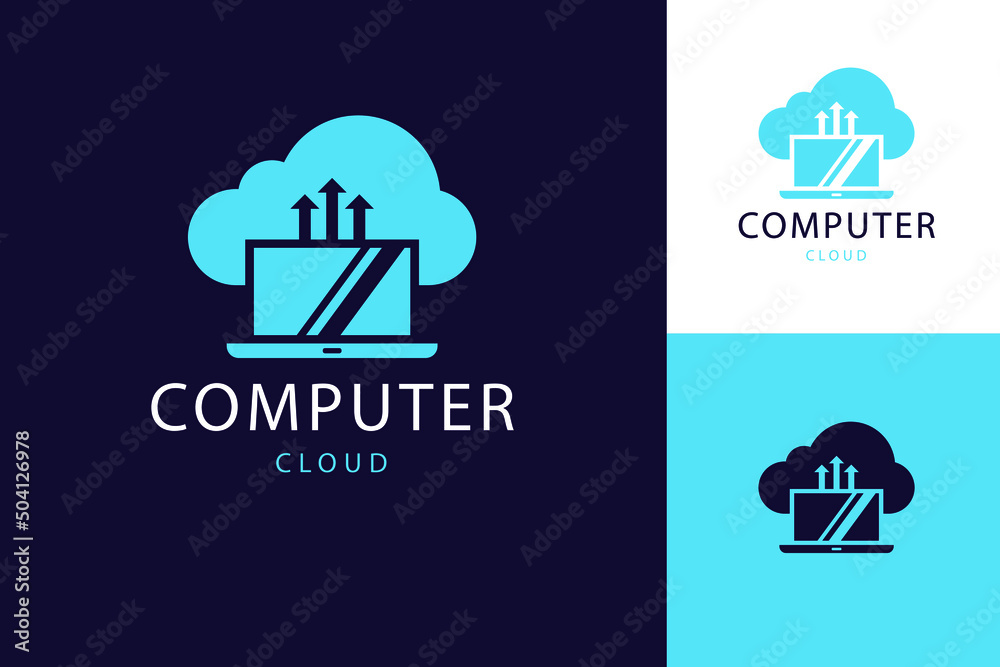 Computer logo design. Pc fix, repair icon. Computer maintenance service ...