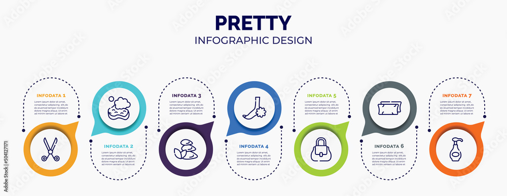 infographic for pretty concept. vector infographic template with icons ...