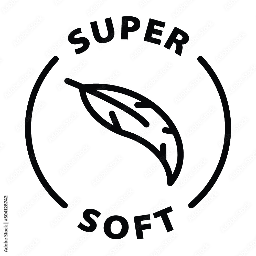 super soft black outline badge icon label isolated vector on ...