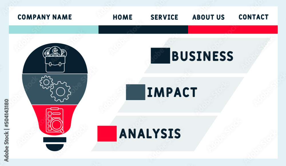 BIA - Business Impact Analysis acronym. business concept background ...