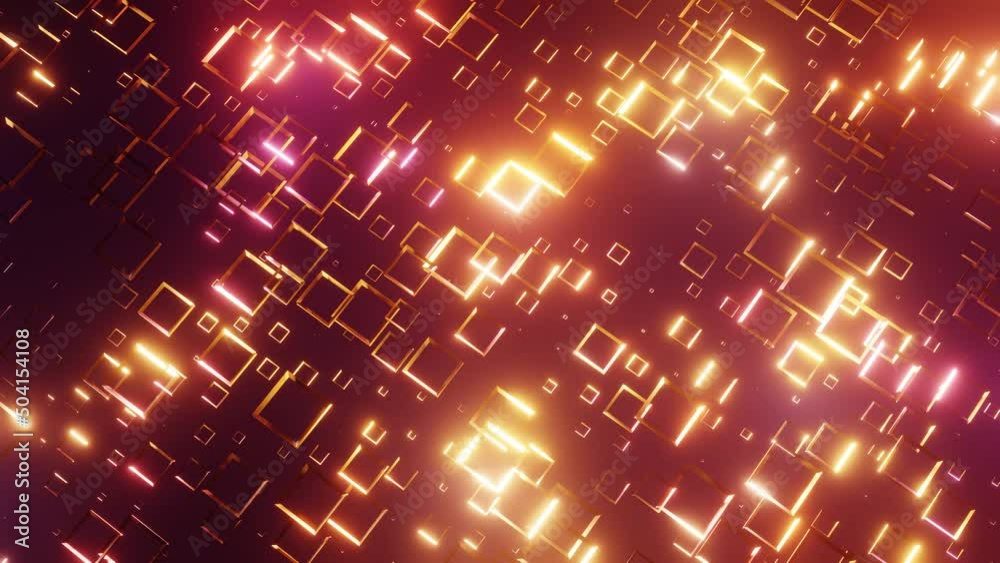 4K 3D animation. Cyberspace abstraction. Futuristic Technology Digital ...