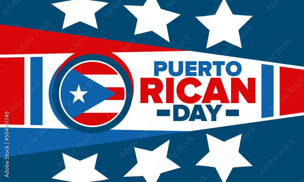 Puerto Rican Day. National happy holiday. Festival and parade in honor ...