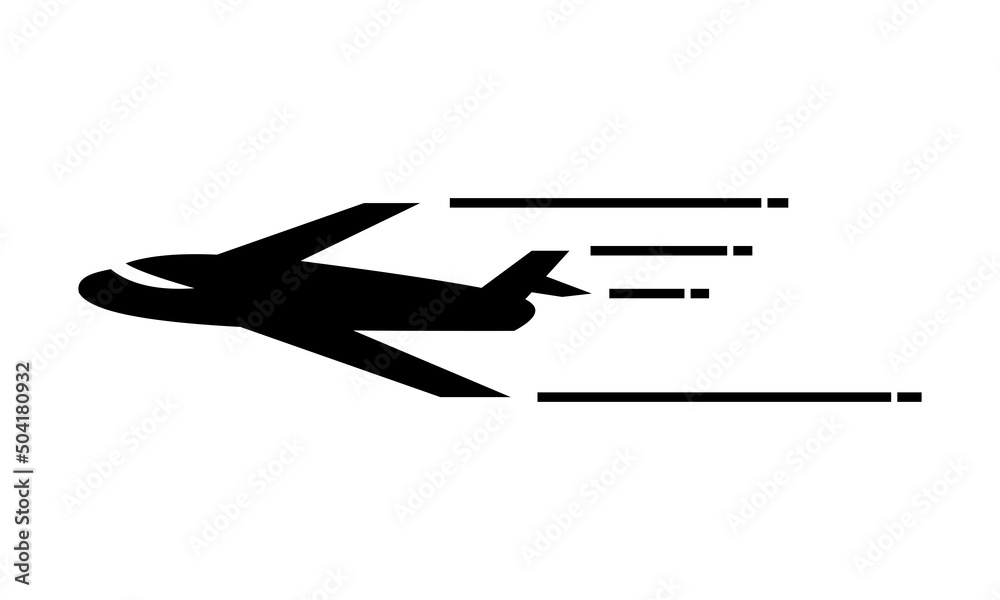 flying plane vector Stock Vector | Adobe Stock