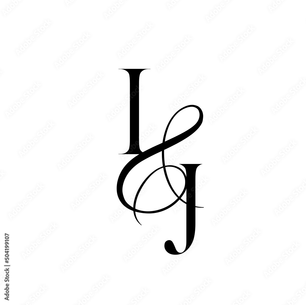 ji, ij, monogram logo. Calligraphic signature icon. Wedding Logo ... ji, ij, monogram logo. Calligraphic signature icon. Wedding Logo ...