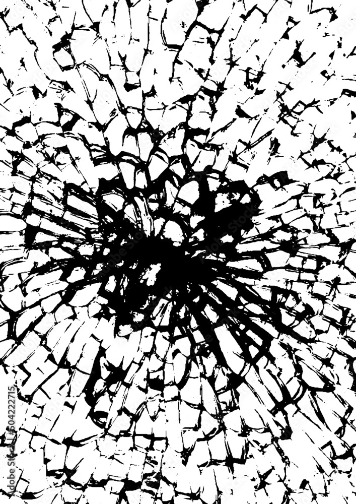 shattered glass texture with a transparent background Stock Photo ...