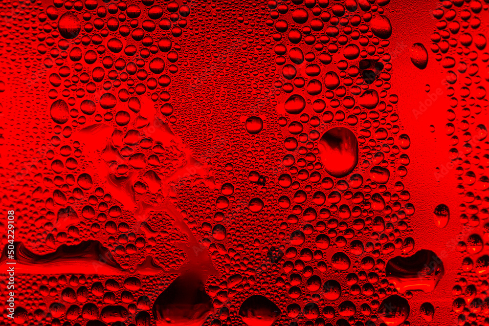 Red Water Droplets Texture