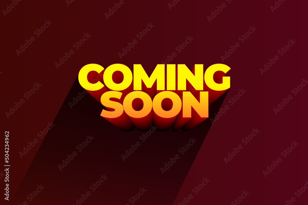 Vetor de Coming soon banner design vector. launching soon Illustration ...