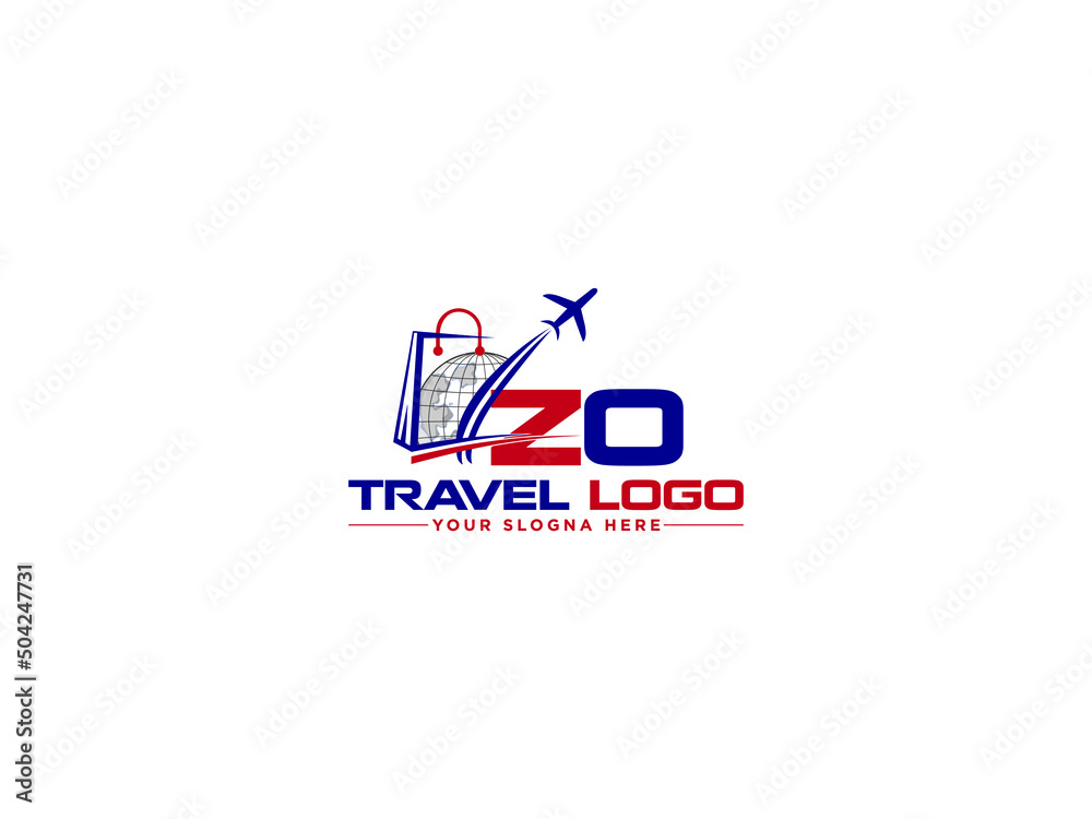 Modern ZO Travel Logo Icon, Letter Zo oz Logo Image Design For Travel ...