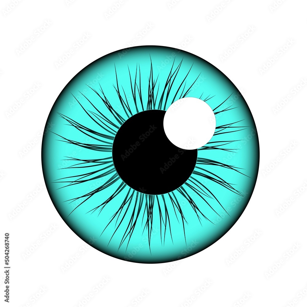blue eye vector illustration Stock Vector | Adobe Stock