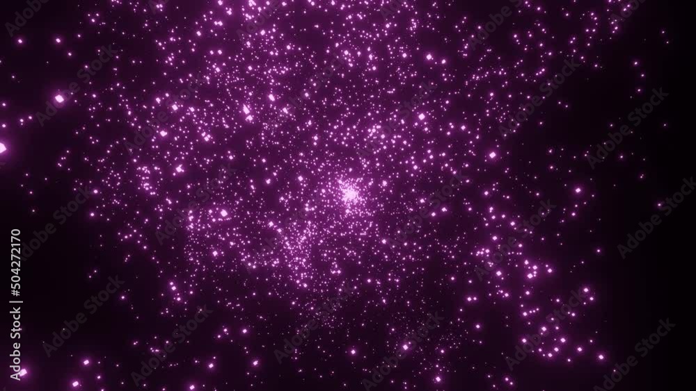 Emergence and spread of Violet particles from center. Explosion of ... Emergence and spread of Violet particles from center. Explosion of ...
