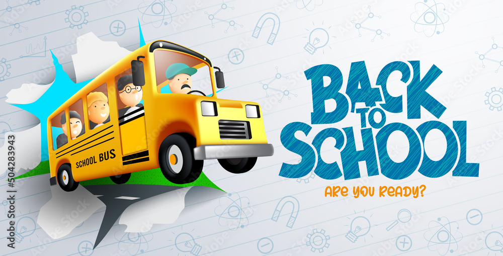 Back to school education vector design. Back to school text with ...