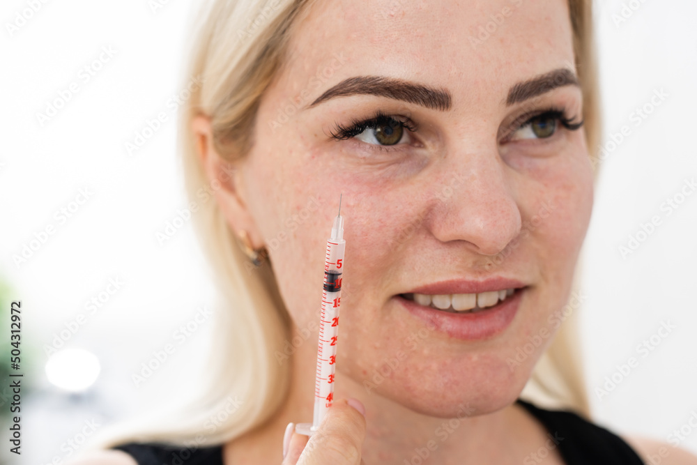 Real Skin Biorevitalization On White Background Traces Of Real Skin Biorevitalization On White Background Traces Of
