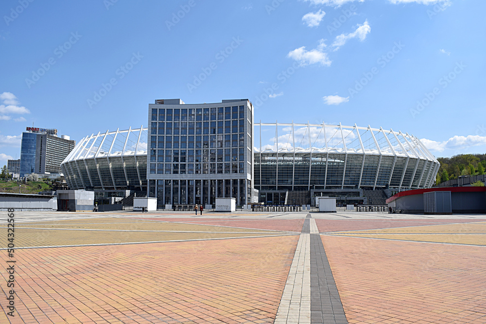 Kyiv, Ukraine, May, 2022. National sports complex in Kyiv. Stock Photo ...