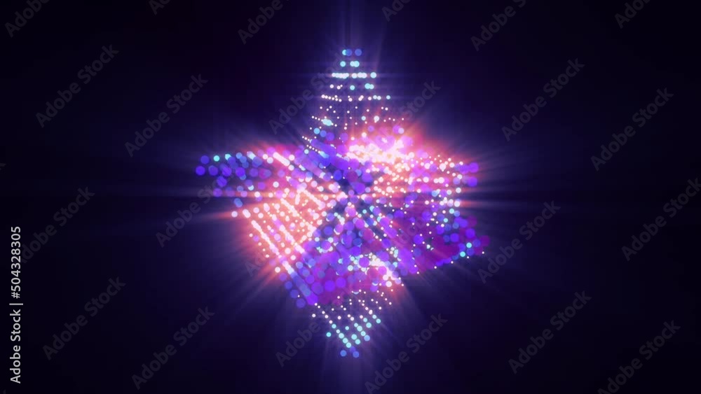 looped 3d animation visual background for music tracks Stock Video ...