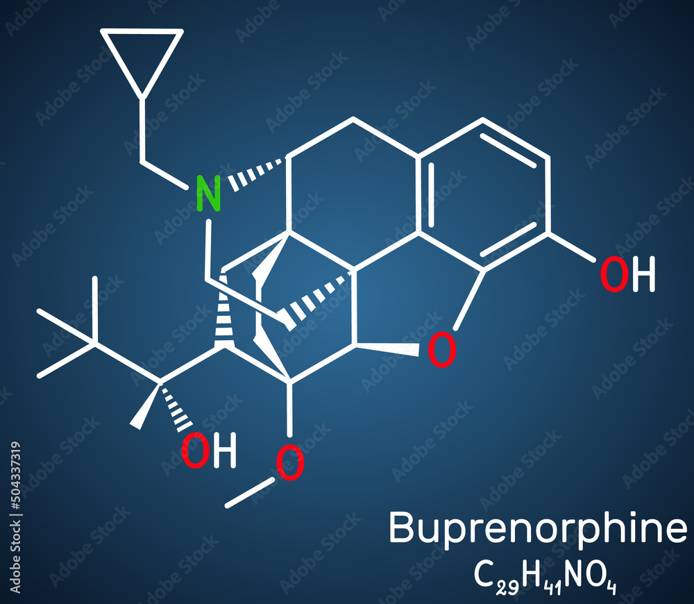 Buprenorphine morphinane alkaloid molecule. It is semisynthetic opioid ...