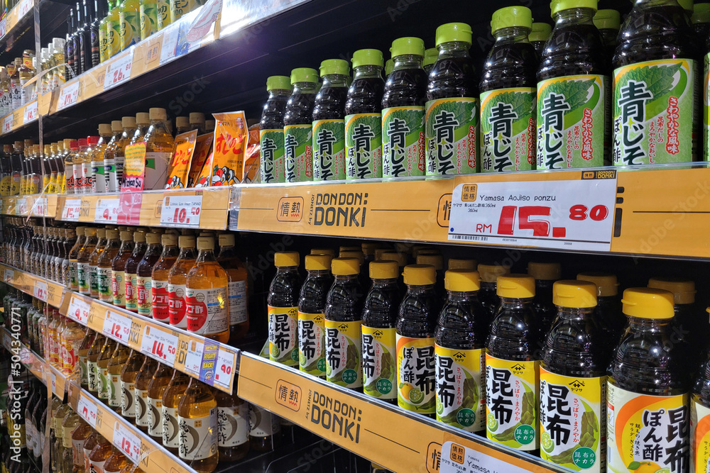 Tropicana, Malaysia - 27 FEB 2022: Various choices of Japanese cooking ...